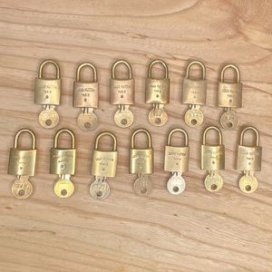 Louis Vuitton | Accessories | Louis Vuitton 20 Series Lock Key Assorted ...